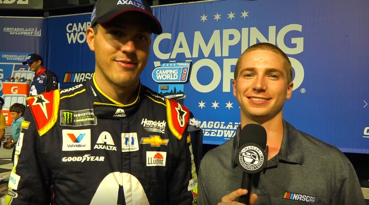 Alex Bowman wins his first race at Chicagoland Speedway! - NASCAR Kids