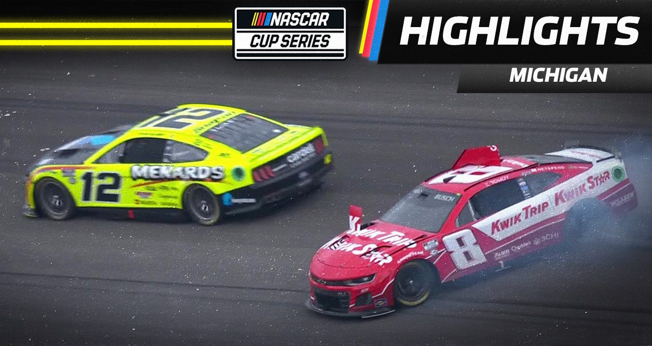 Kyle Busch, Ryan Blaney make contact, ending No. 8’s day - NASCAR Kids